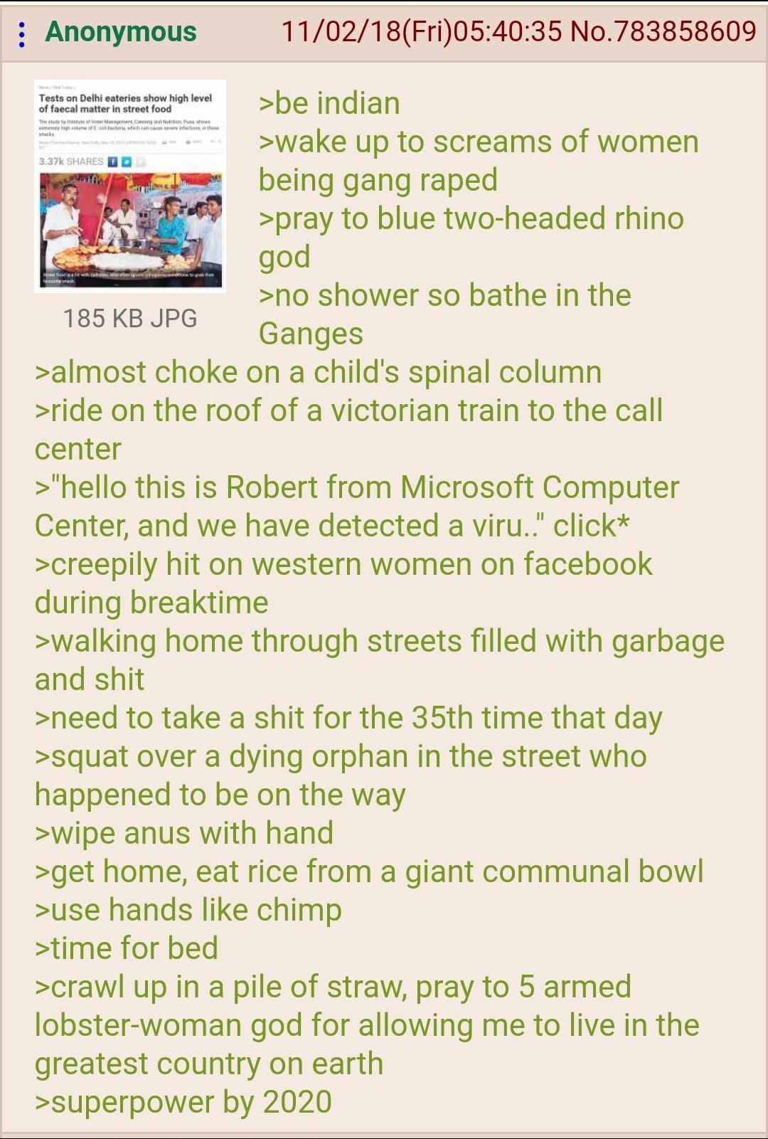 Anon is indian | /r/Greentext | Greentext Stories | Know Your Meme