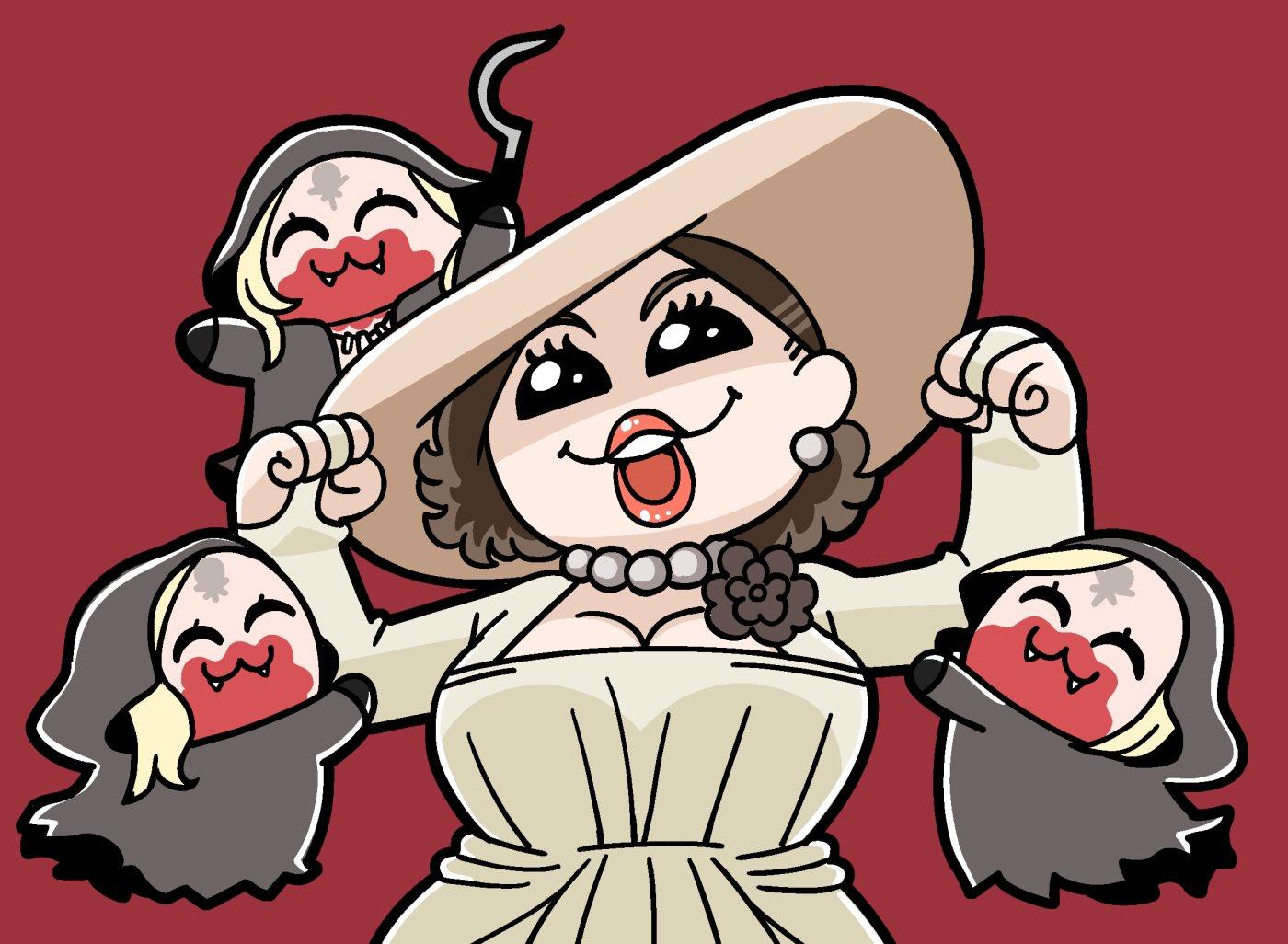 Lady Dimitrescu and Daughters by bkub | Lady Dimitrescu | Know Your Meme