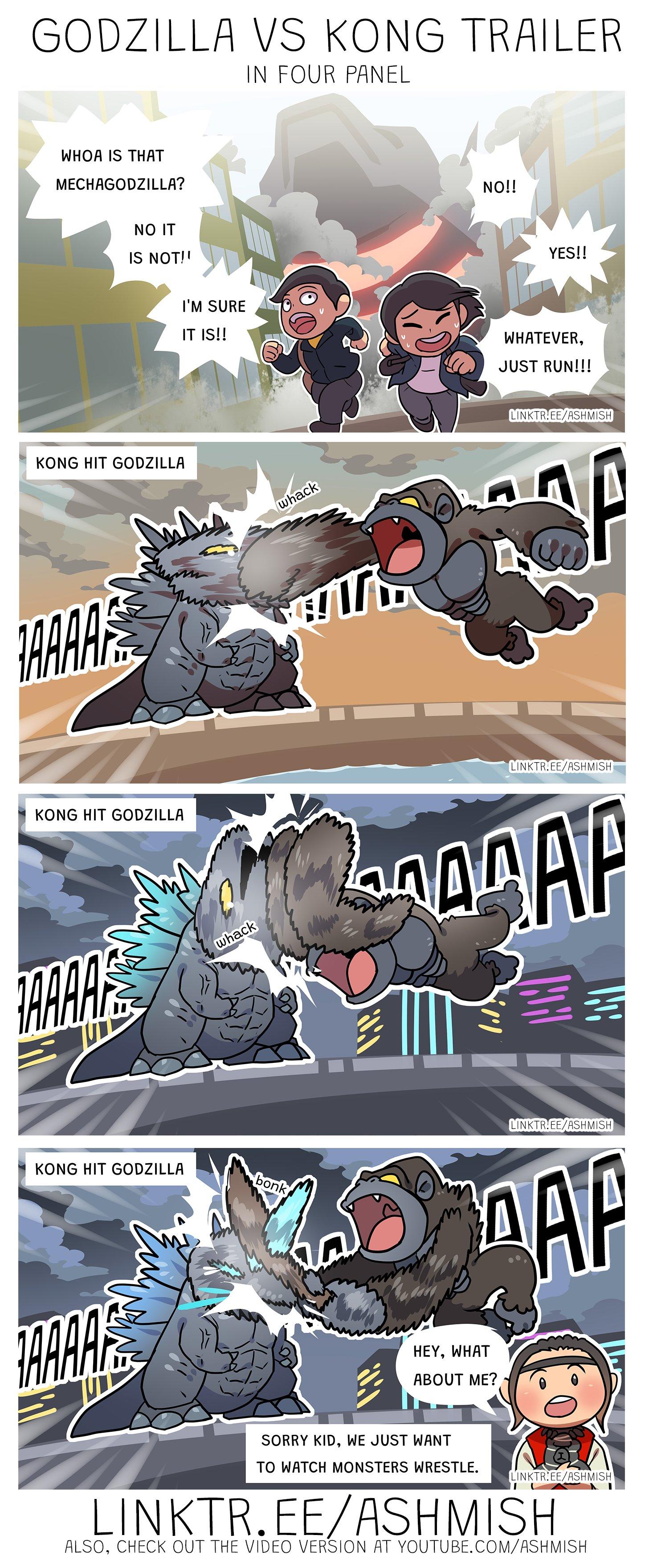 GvK trailer summed up | Godzilla | Know Your Meme