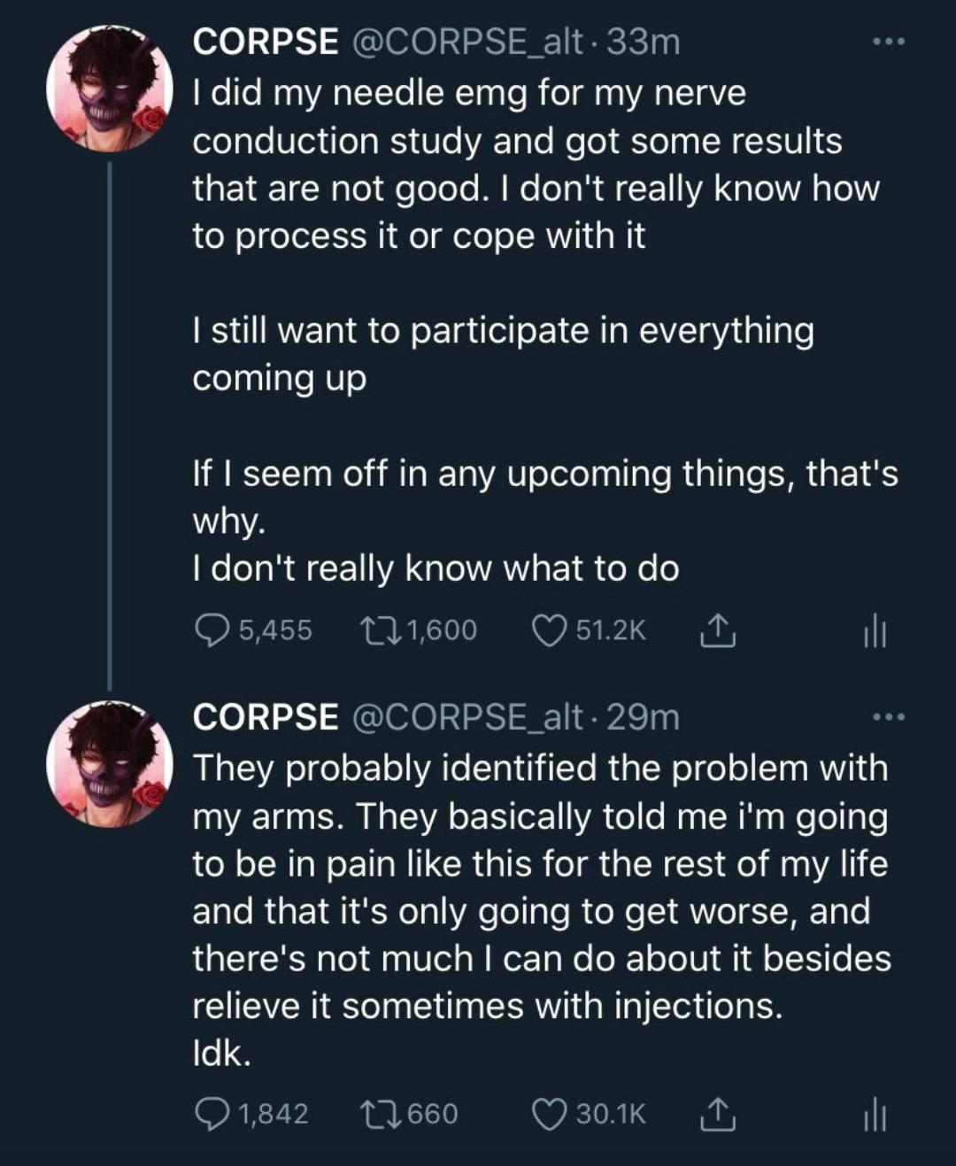 Sad news about our spooky dad | /r/CorpseHusband | Corpse Husband ...