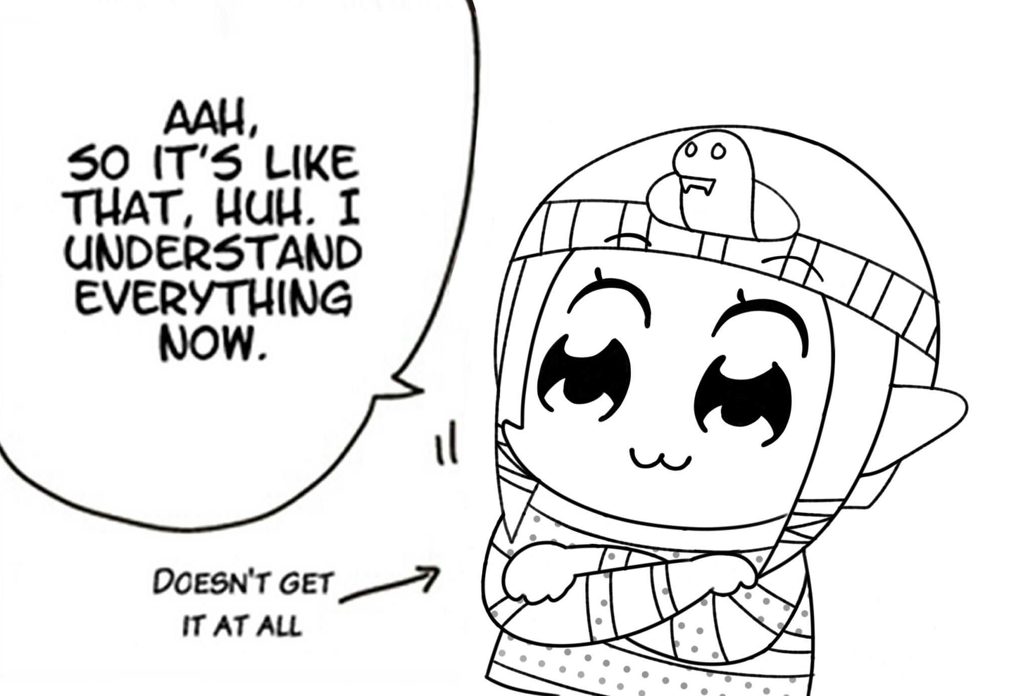 doesn't get it | Pop Team Epic | Know Your Meme