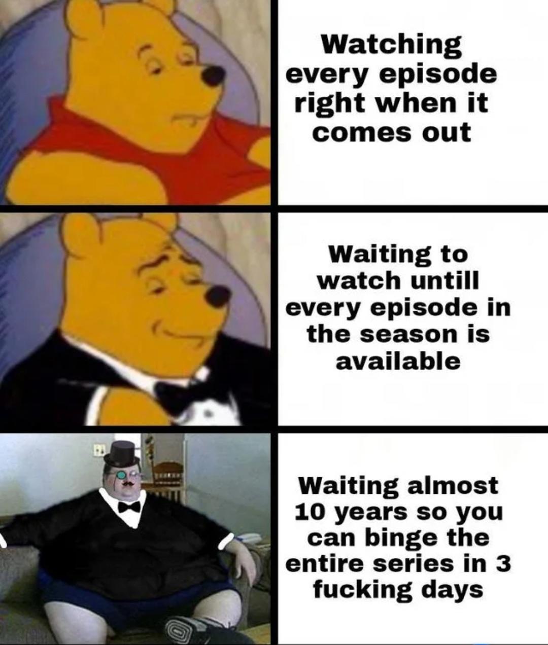 Watching episodes | Tuxedo Winnie the Pooh | Know Your Meme