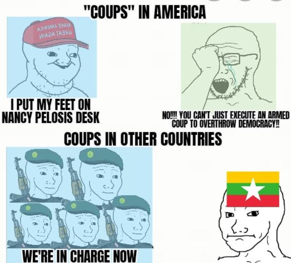 Myanmar going through it | /r/PoliticalCompassMemes | Political Compass ...