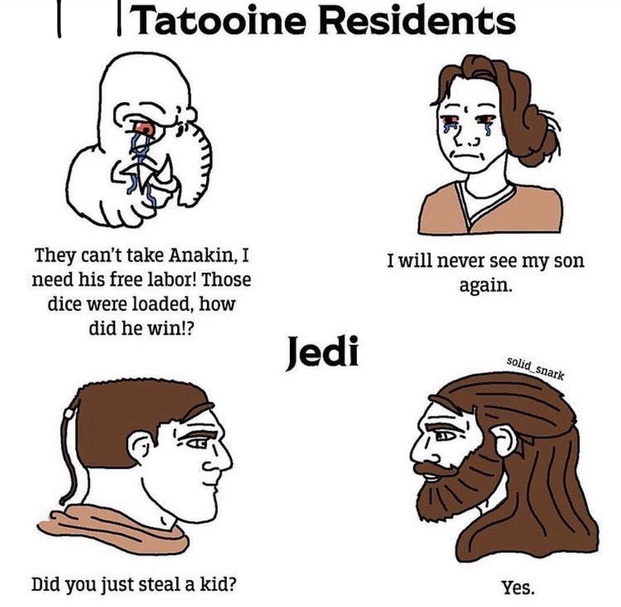 Virgin Watto vs Chad Qui-gon | /r/PrequelMemes | Prequel Memes | Know ...