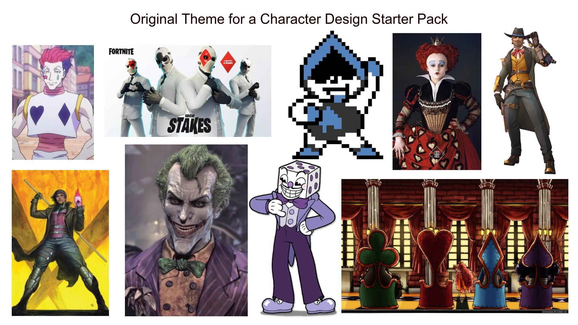 Original Theme for a Character Design Starter Pack (all great designs ...