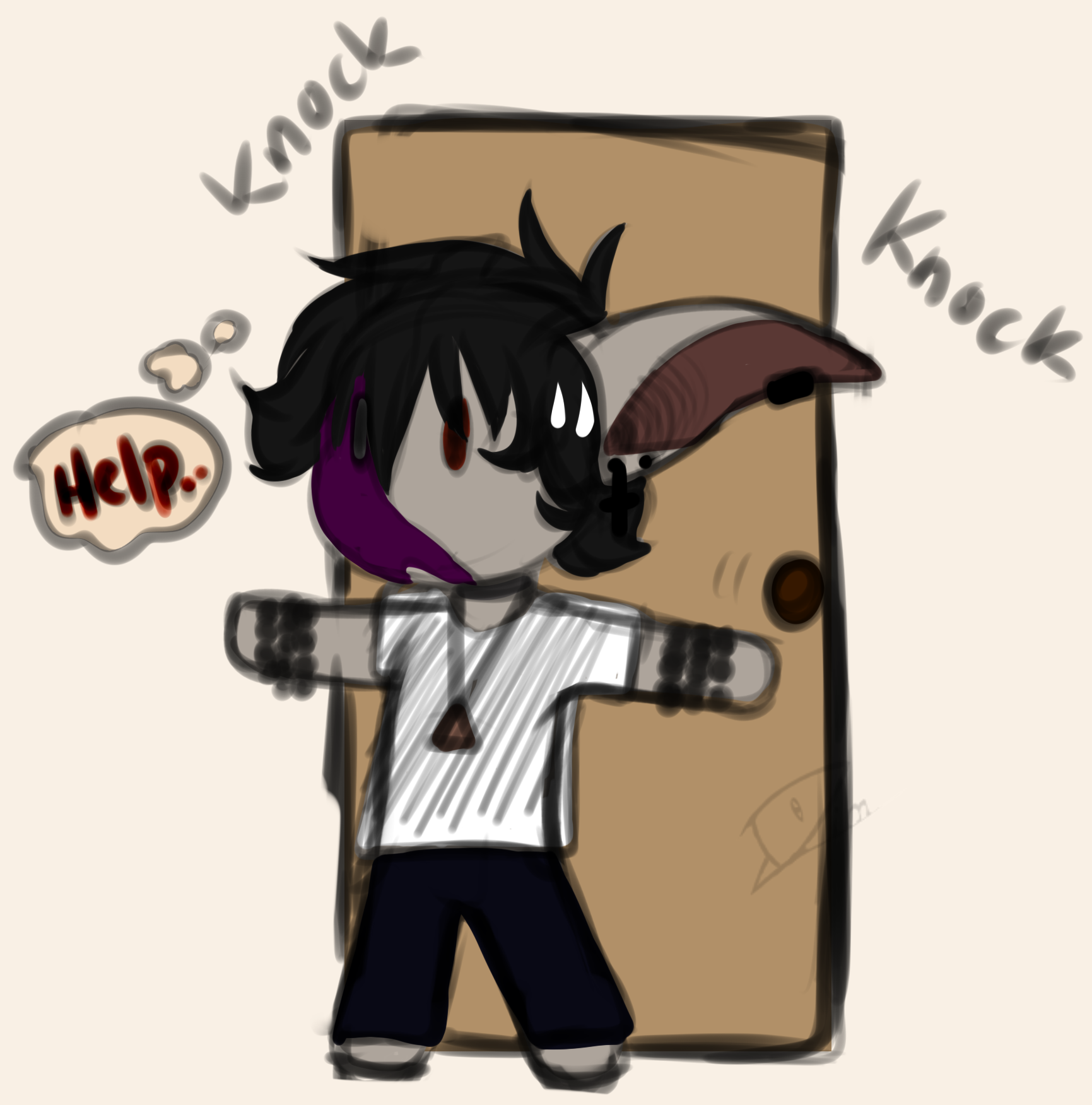 Made this doodle last night of my Fur Corpse trying to keep that fans ...