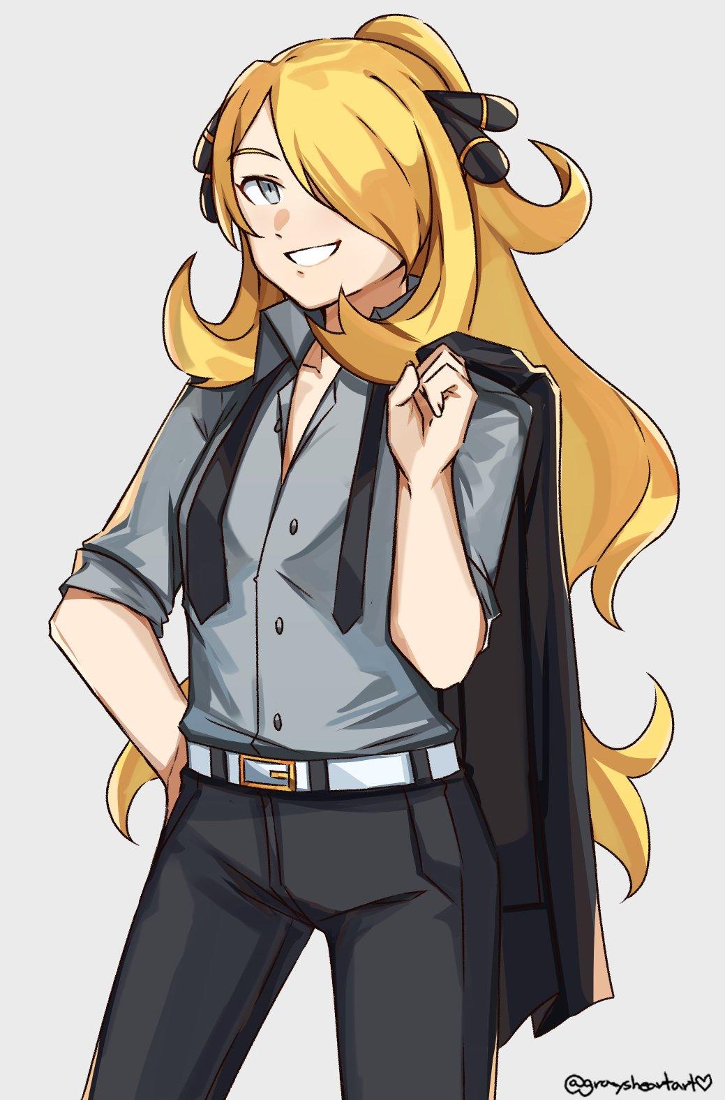 Cynthia by graysheartart | Pokémon | Know Your Meme
