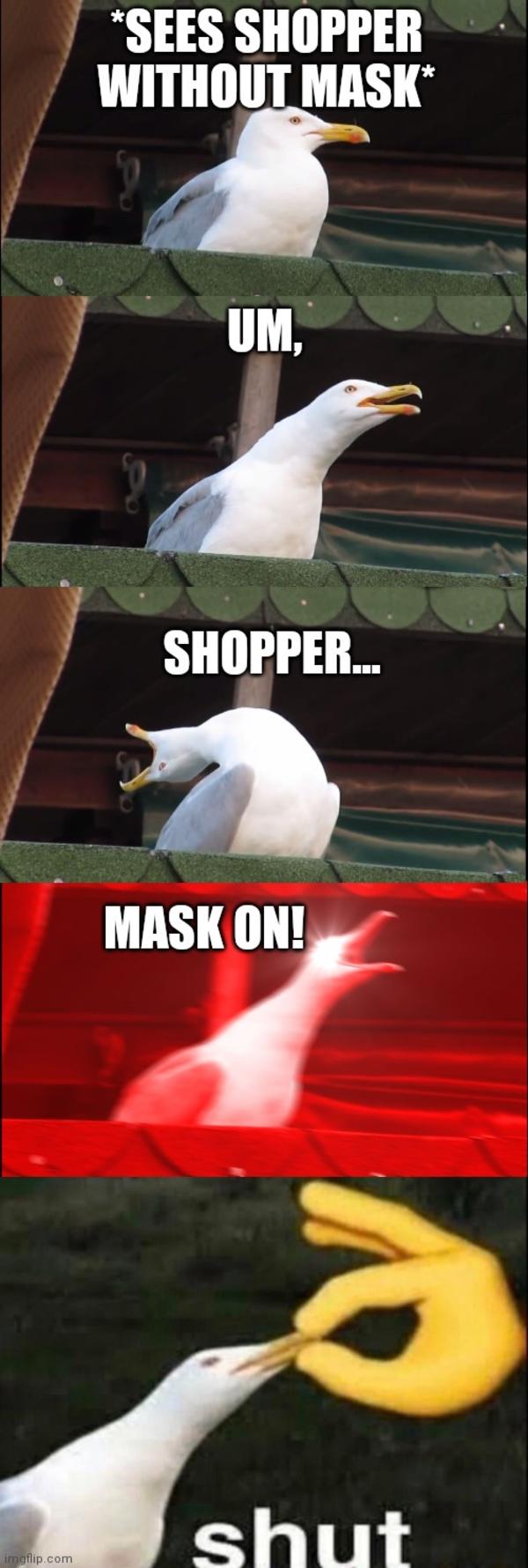 wear ya mask kids | Shut Seagull | Know Your Meme