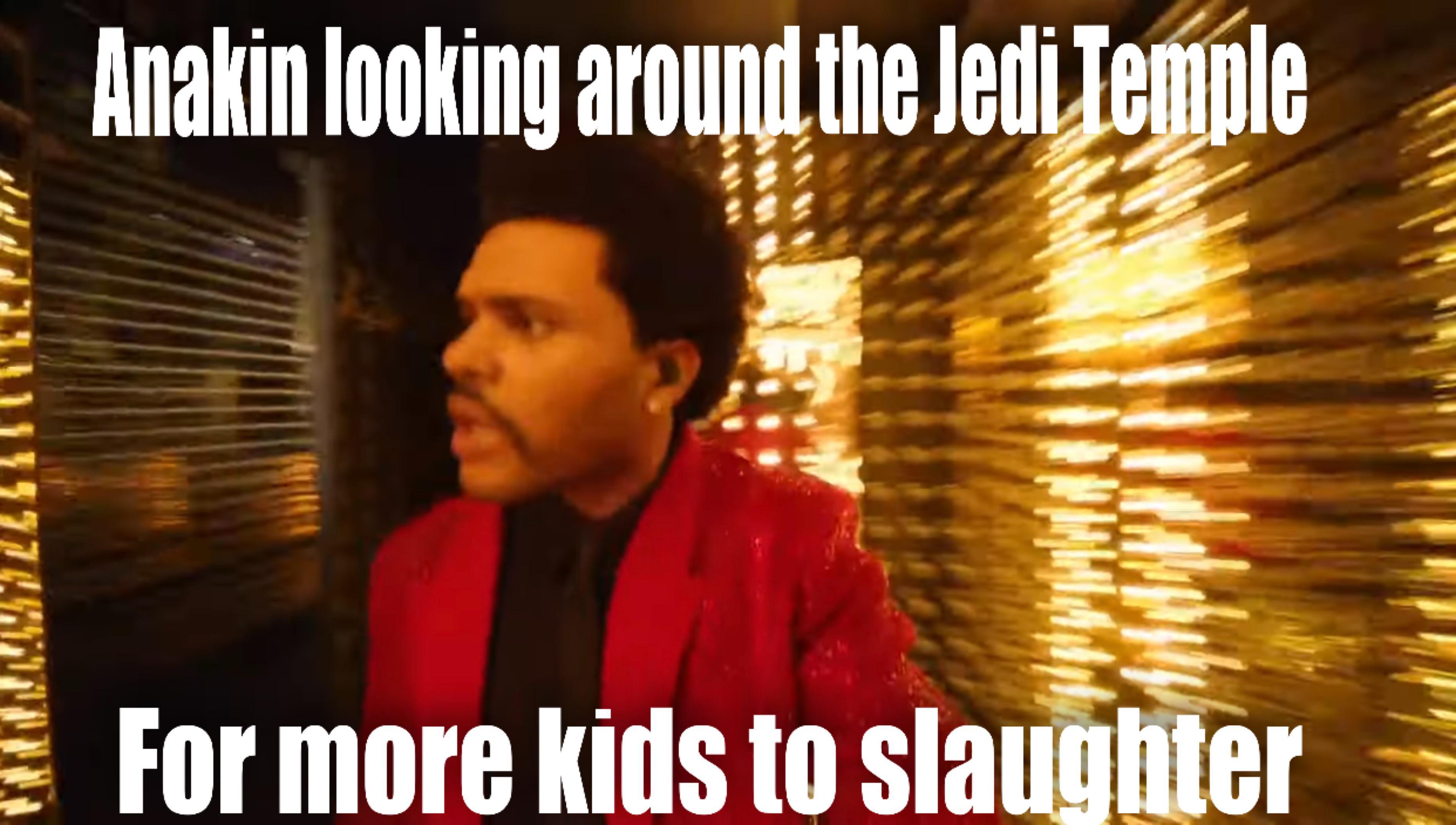 Anakin looking around to kill more kids like | /r/PrequelMemes ...
