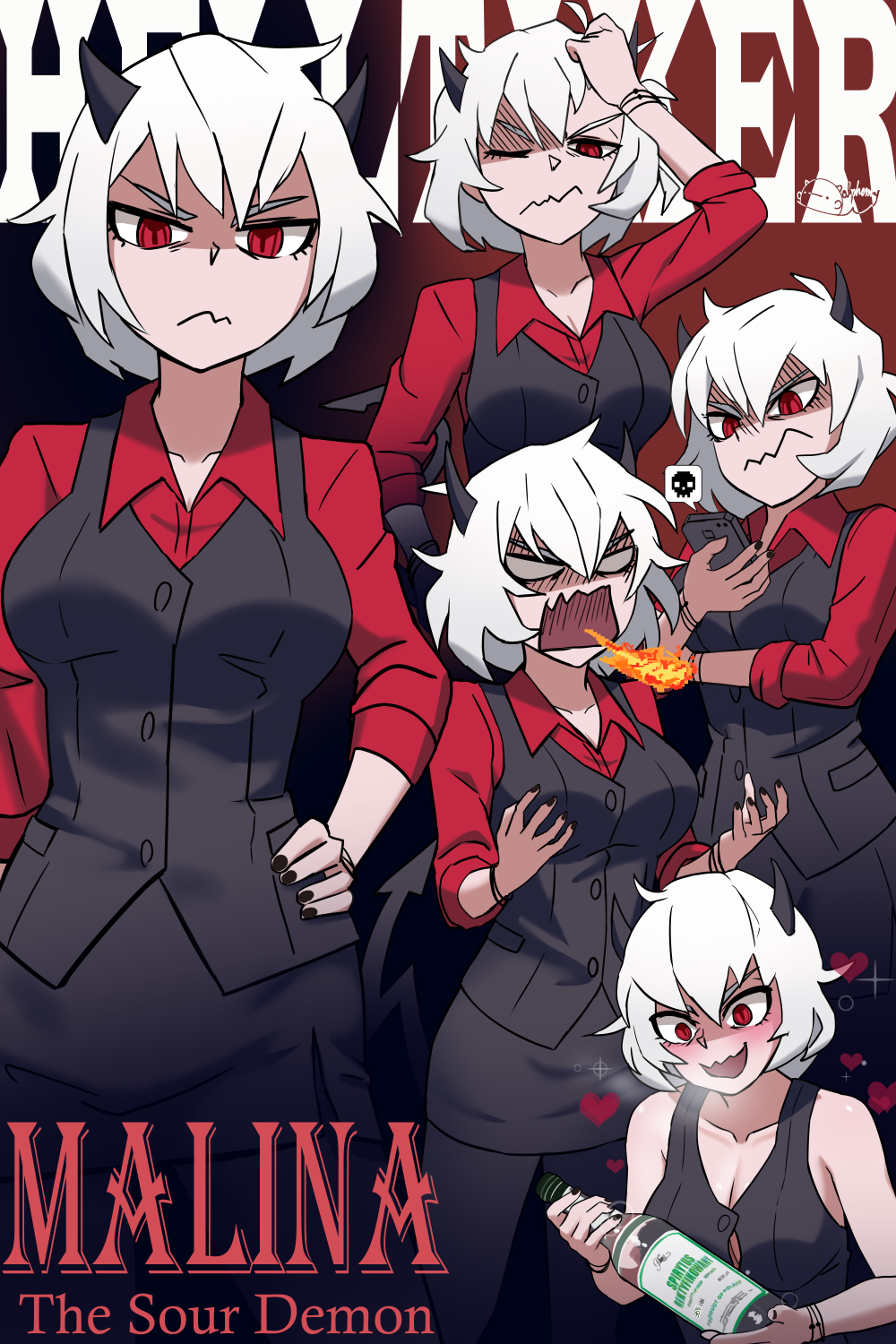 Malina, Kwaśny Demon | Helltaker | Know Your Meme