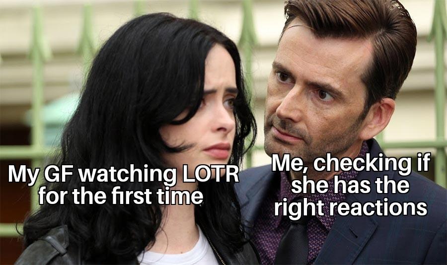 lord of the rings judgement | Jessica Jones and Kilgrave | Know Your Meme
