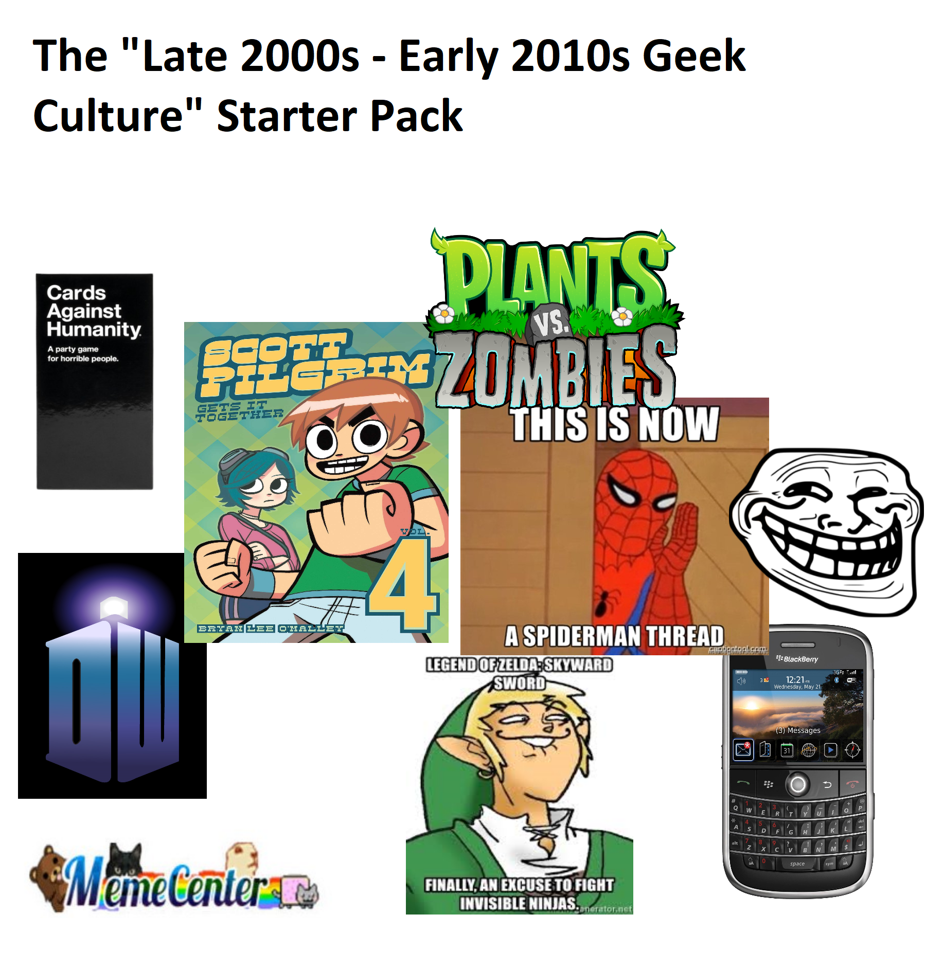 The "Late 2000s to Early 2010s geek culture" Starter Pack | /r ...