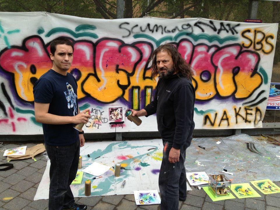 Chris Torres, creator of Nyan Cat, and Charlie Schmidt, owner of ...