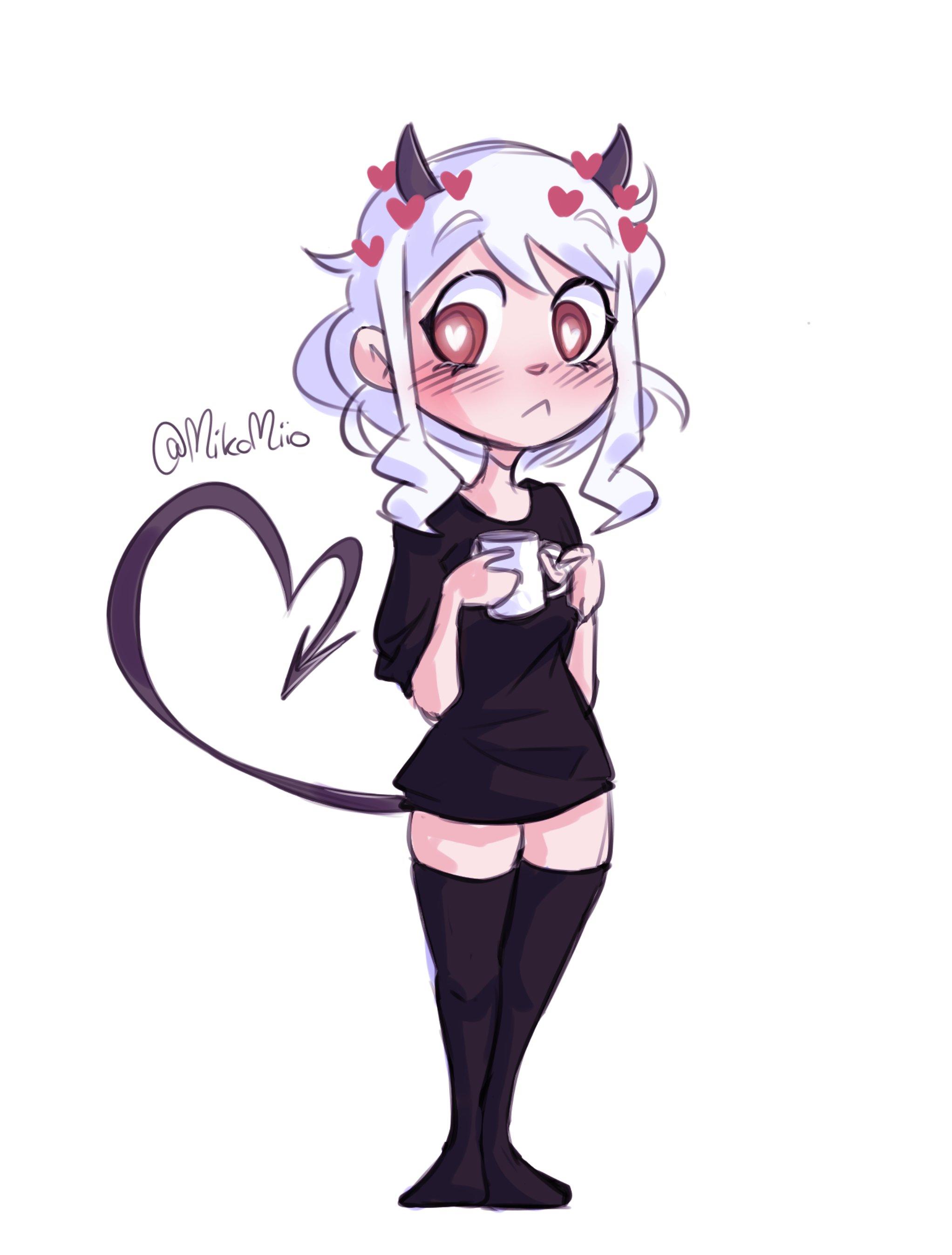 "I love Modeus she's so cute 🤍" by Miko @MikoMiio | Helltaker | Know ...