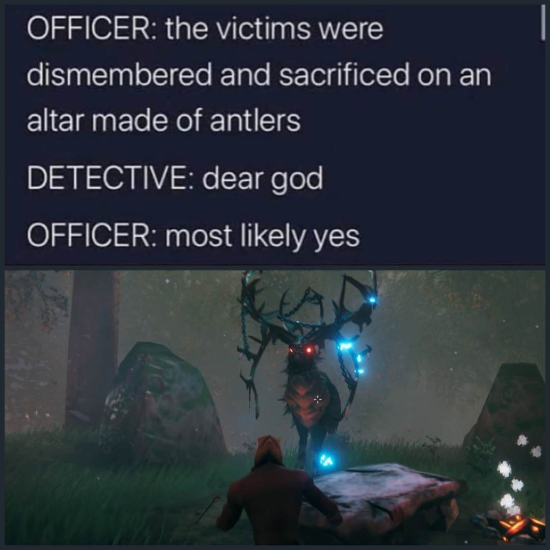 Eikthyr The 'Dear God' | Valheim | Know Your Meme