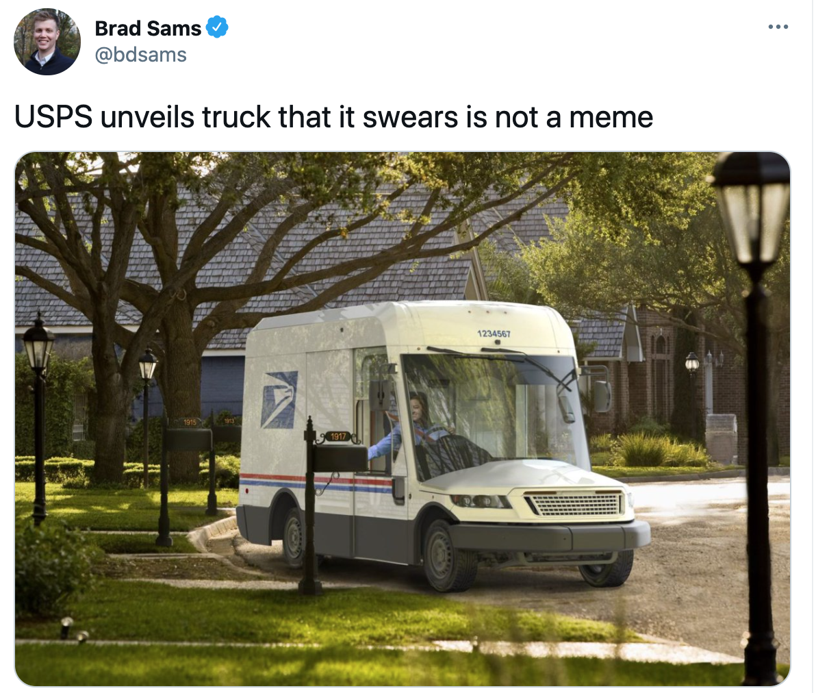 Not A Meme | Oshkosh US Postal Service Truck | Know Your Meme