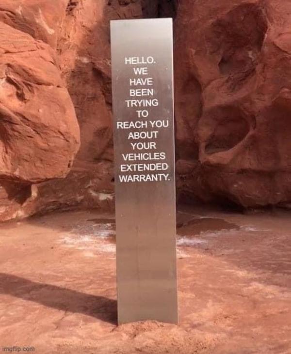 Incoming monolith from unknown caller | 2020 Metal Monoliths | Know ...