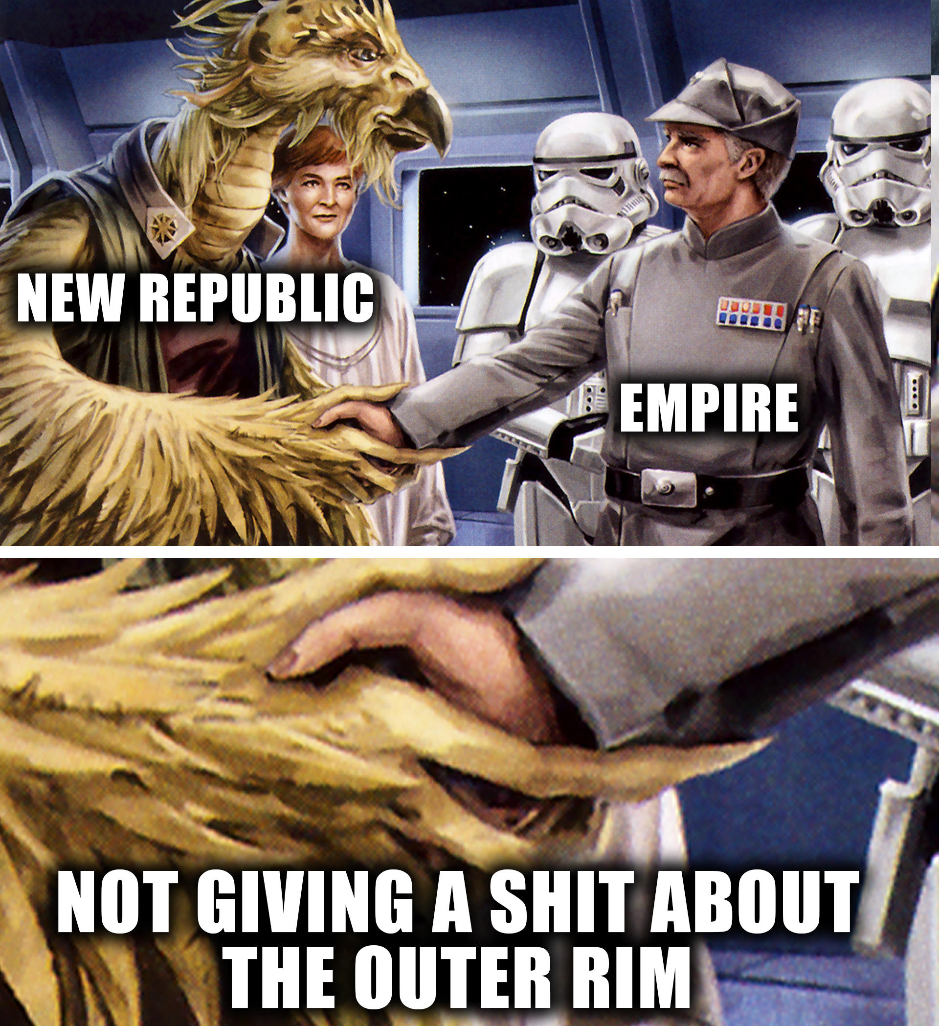 Ah, the great equalizer. | Star Wars | Know Your Meme