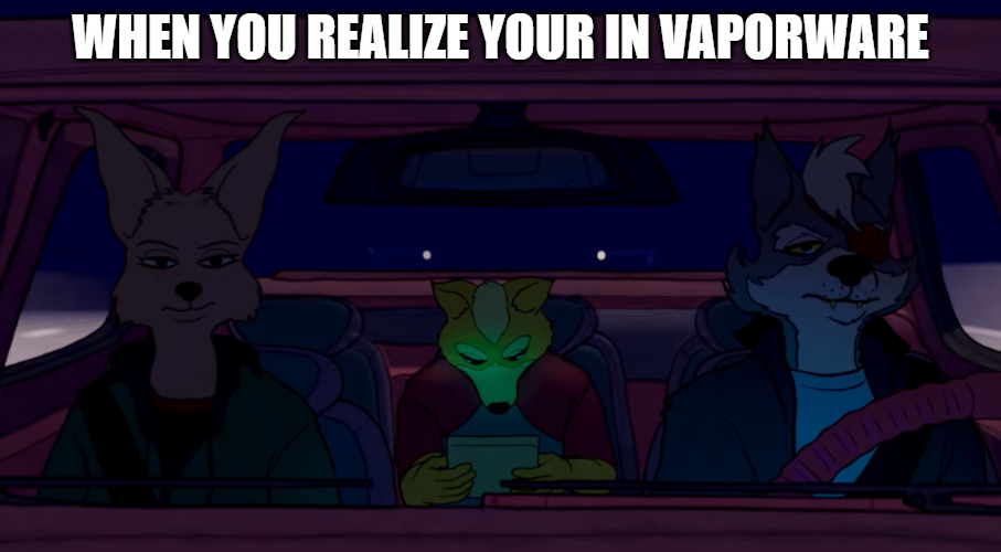 Vaporware Realization | A Fox in Space | Know Your Meme