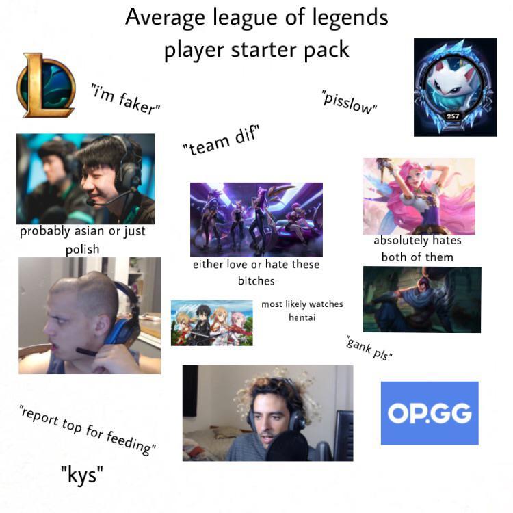 Average league of legends player starterpack | /r/starterpacks ...