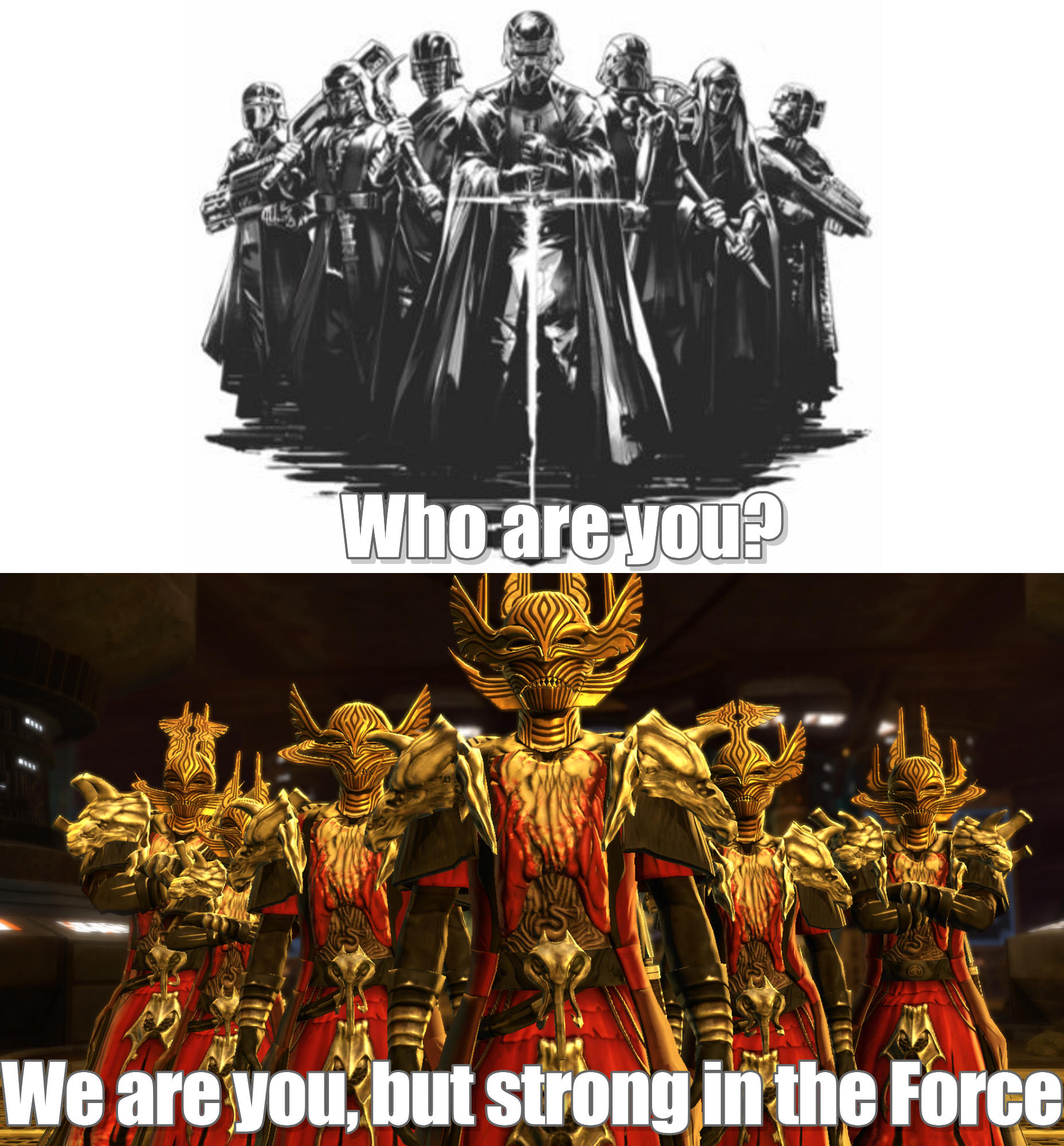 Virgin Knights of Ren vs Chad Dread Masters | Star Wars | Know Your Meme