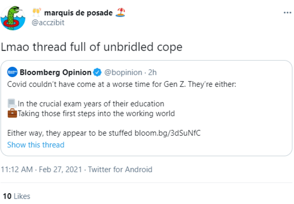 Unbridled cope | Cope / Seethe | Know Your Meme