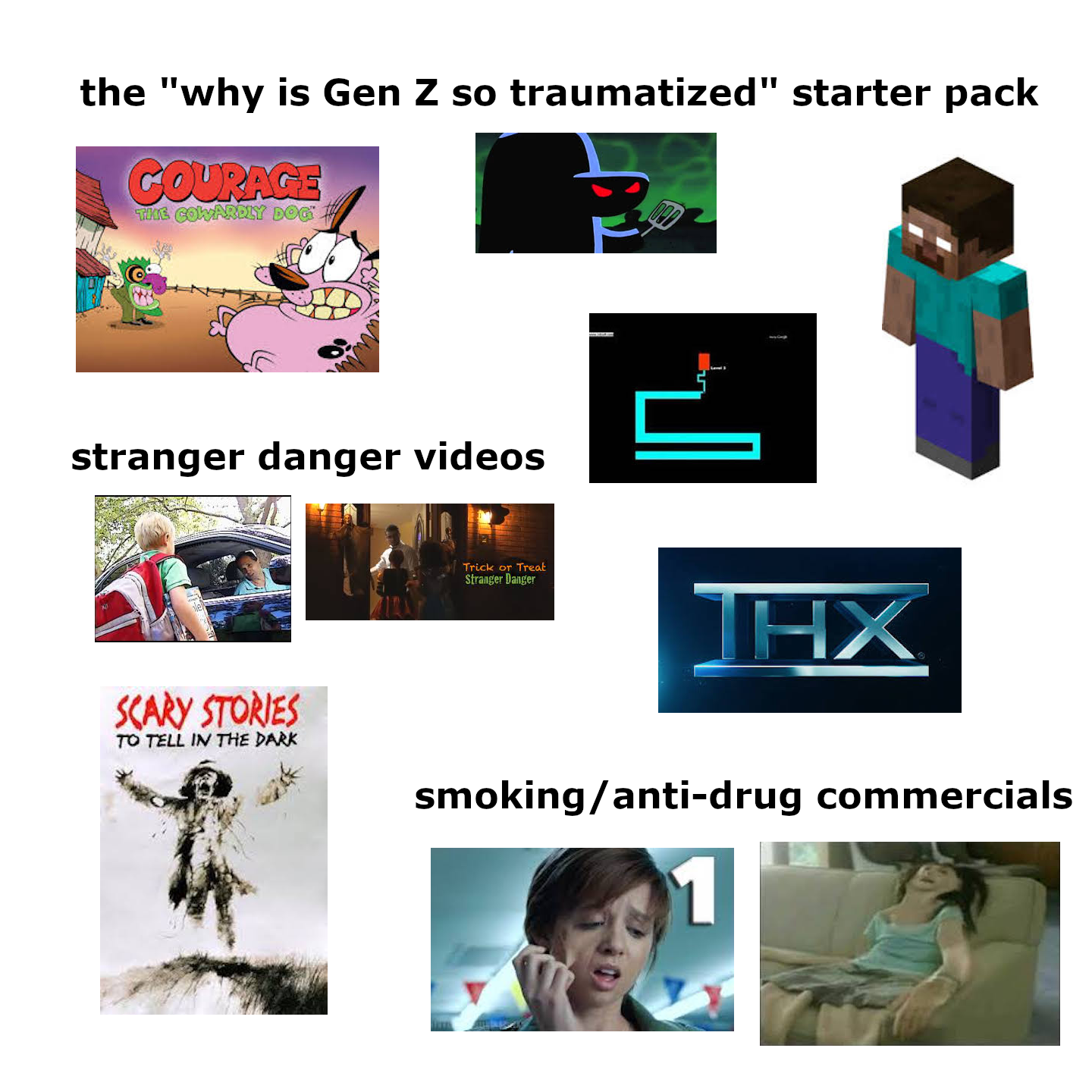 gen z trauma starterpack | /r/starterpacks | Starter Packs | Know Your Meme