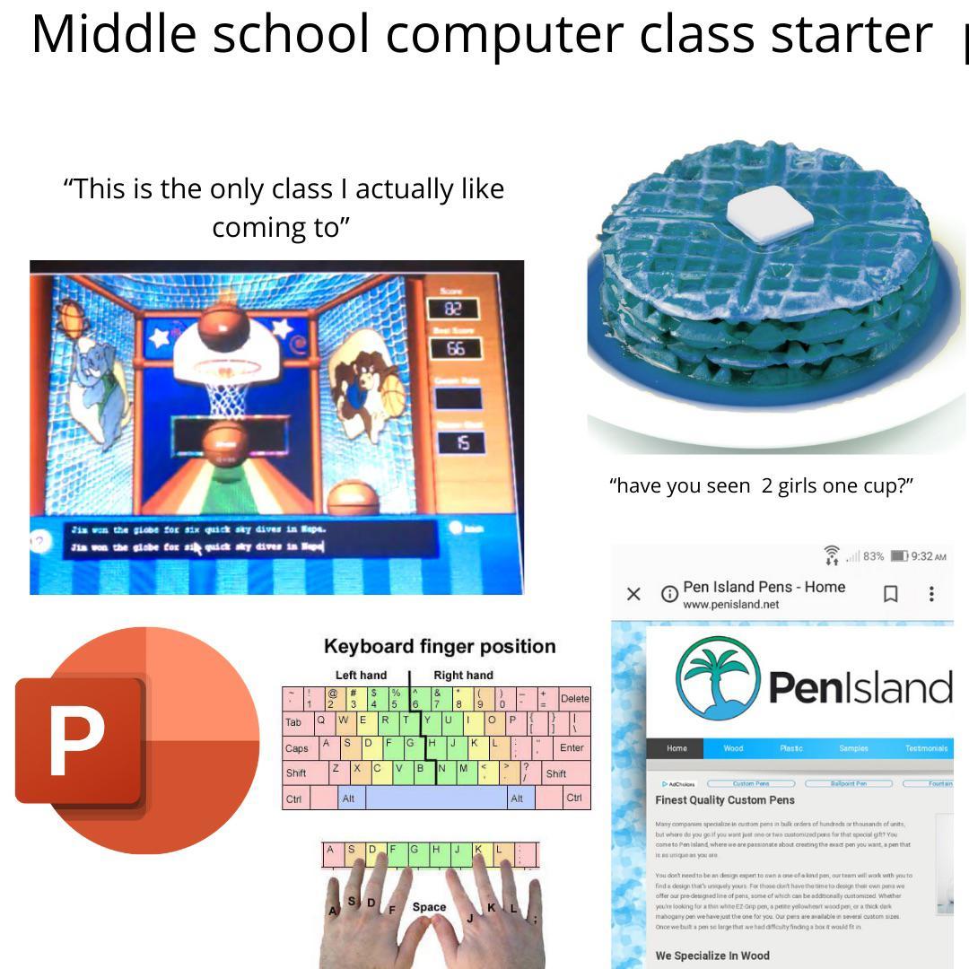 Middle school computer class starter pack | /r/starterpacks | Starter ...