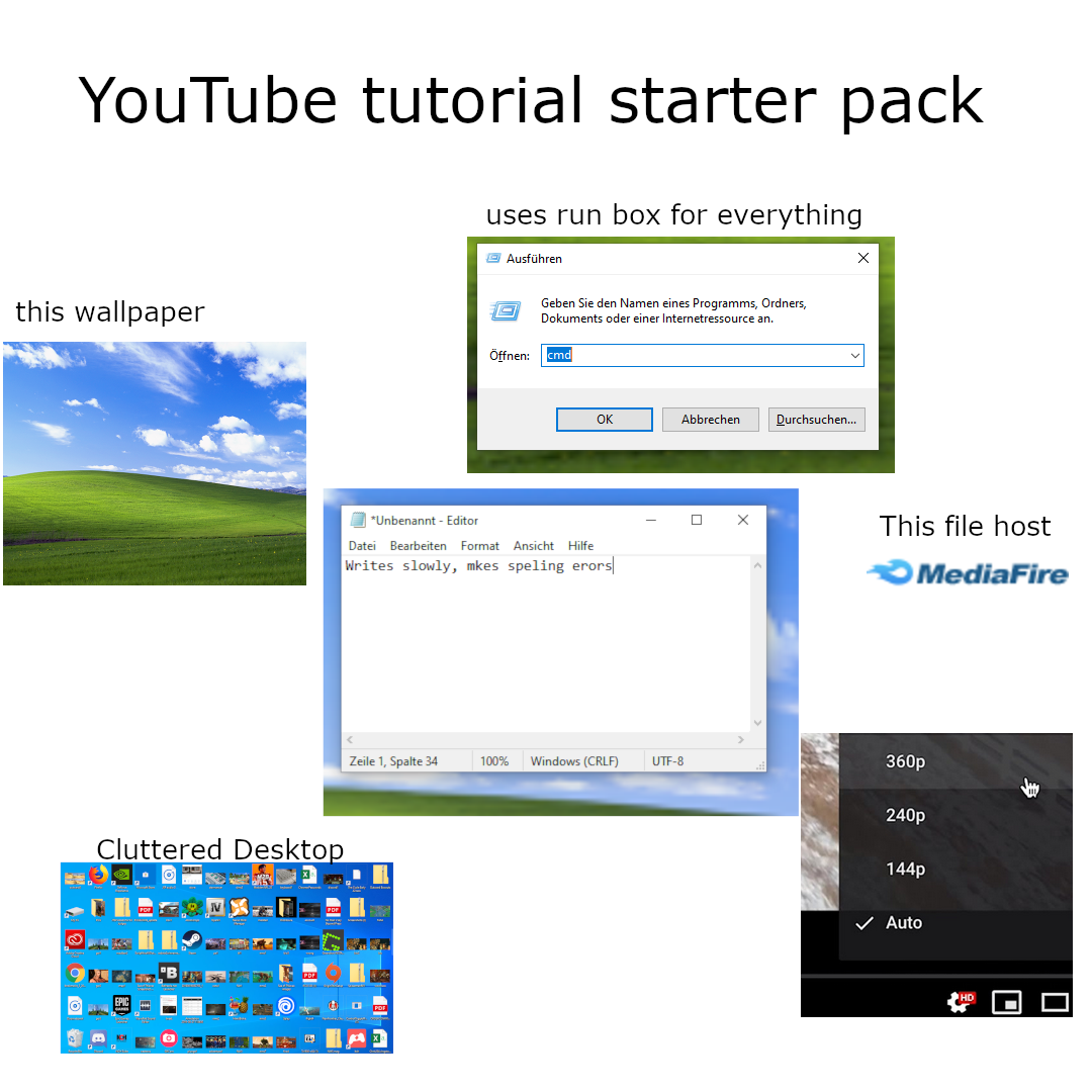 early 2010s YouTube tutorial starter pack | /r/starterpacks | Starter ...