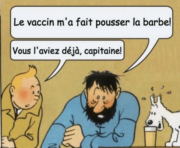 Captain Haddock, secondary effect of the vaccine | COVID-19 Pandemic ...