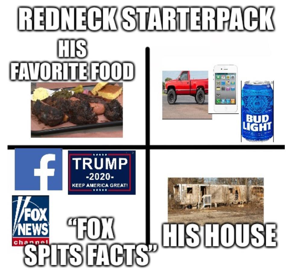 Redneck starterpack | /r/starterpacks | Starter Packs | Know Your Meme