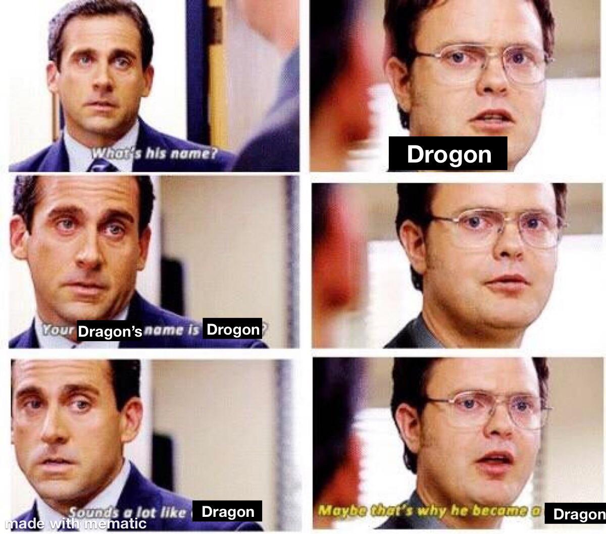 Drogon the Dragon | /r/FreeFolk | /r/freefolk | Know Your Meme