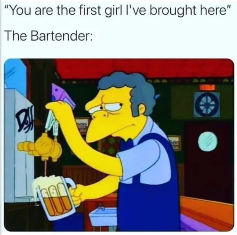 The things bartenders see and hear | The Simpsons | Know Your Meme