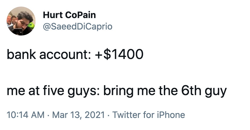 The Sixth Guy | Direct Deposit: $1400 | Know Your Meme