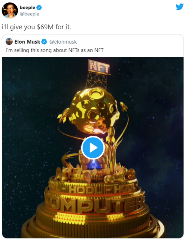 Beeple's reply to Elon Musk's EDM song | Beeple / Mike Winkelmann ...