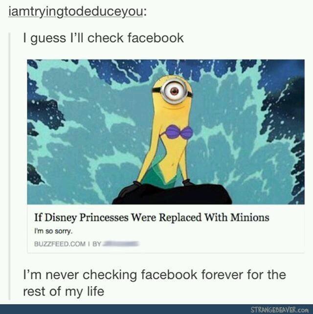 *deletes Facebook app* | Minions | Know Your Meme