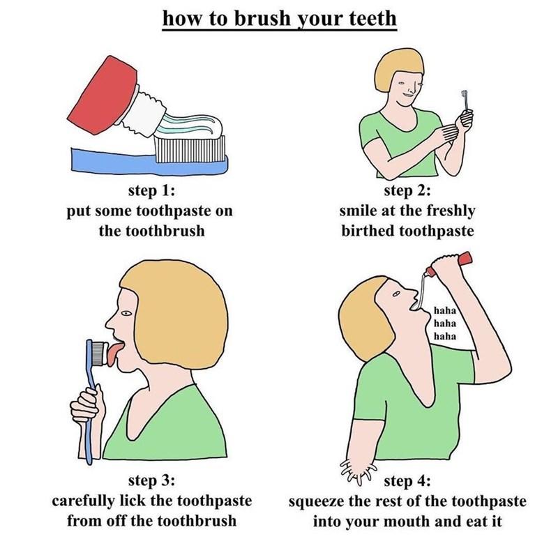 Brushing your teeth manual | Chris (Simpsons Artist) | Know Your Meme