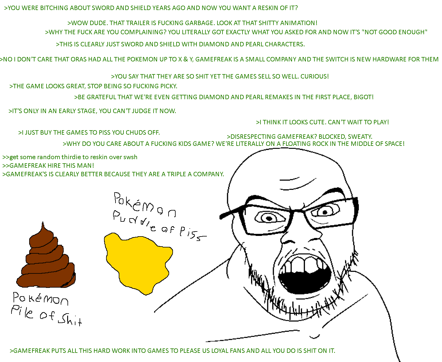 soyjak (pokemon defender) | Soy Boy Face / Soyjak | Know Your Meme