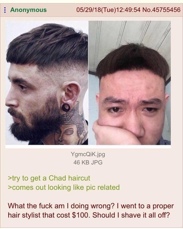 The $100 Chad Haircut | Know Your Meme