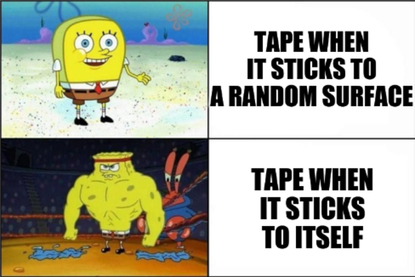 tape | Increasingly Buff SpongeBob | Know Your Meme