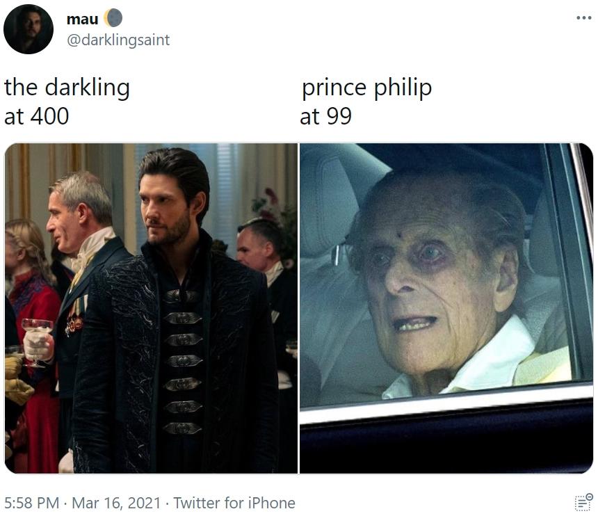 the darkling at 99 | Prince Philip at 99 | Know Your Meme