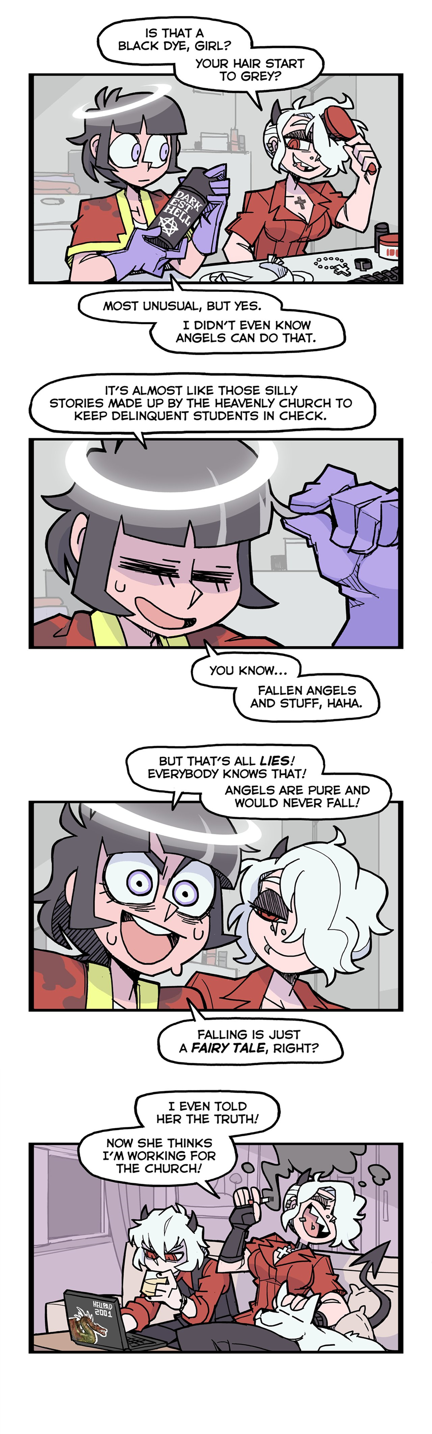 Another short comic about angels by Vanripper | Helltaker | Know Your Meme