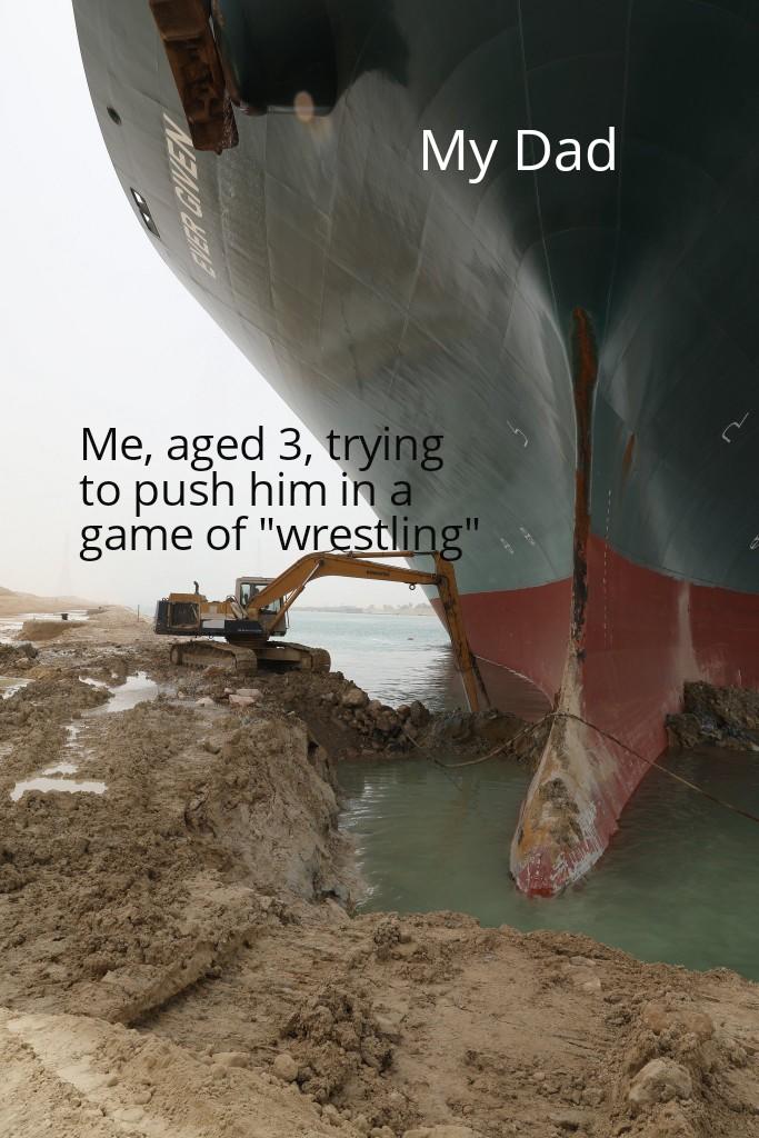 A game of wrestling | /r/wholesomememes | Excavator Digging Out Suez ...