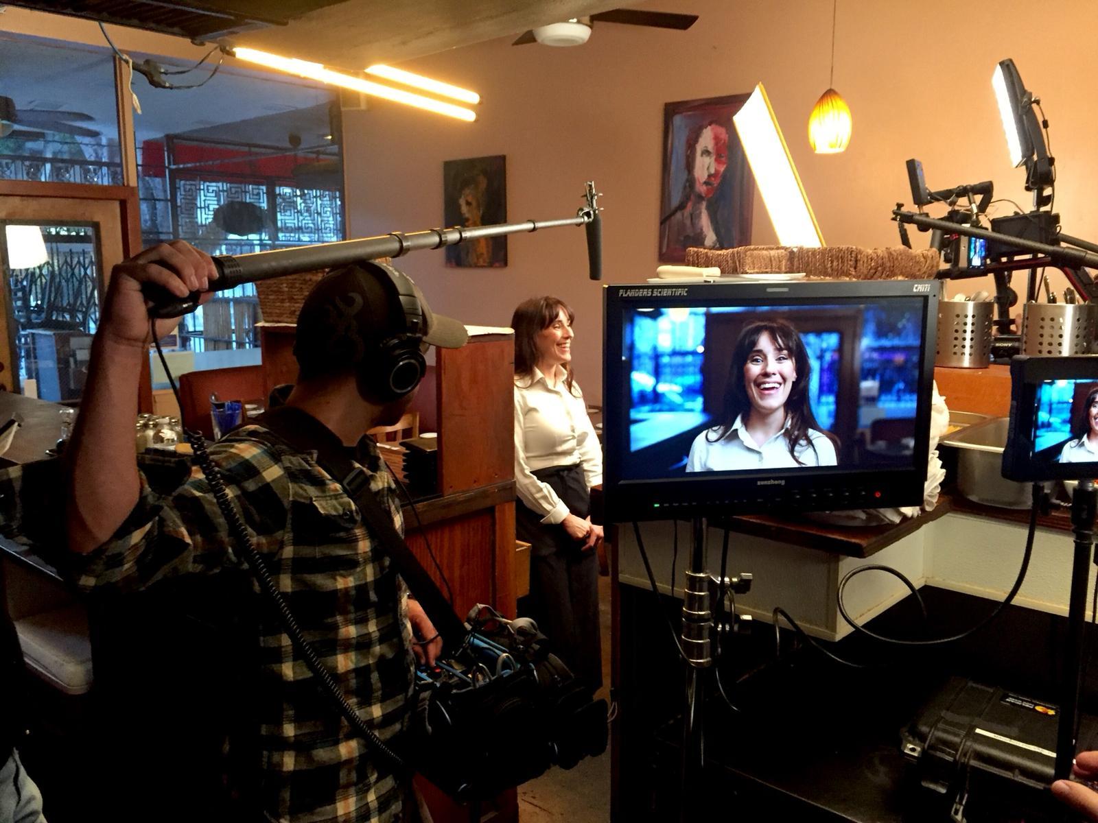 Silvia Bottini on the set of the First World Problems short | First ...