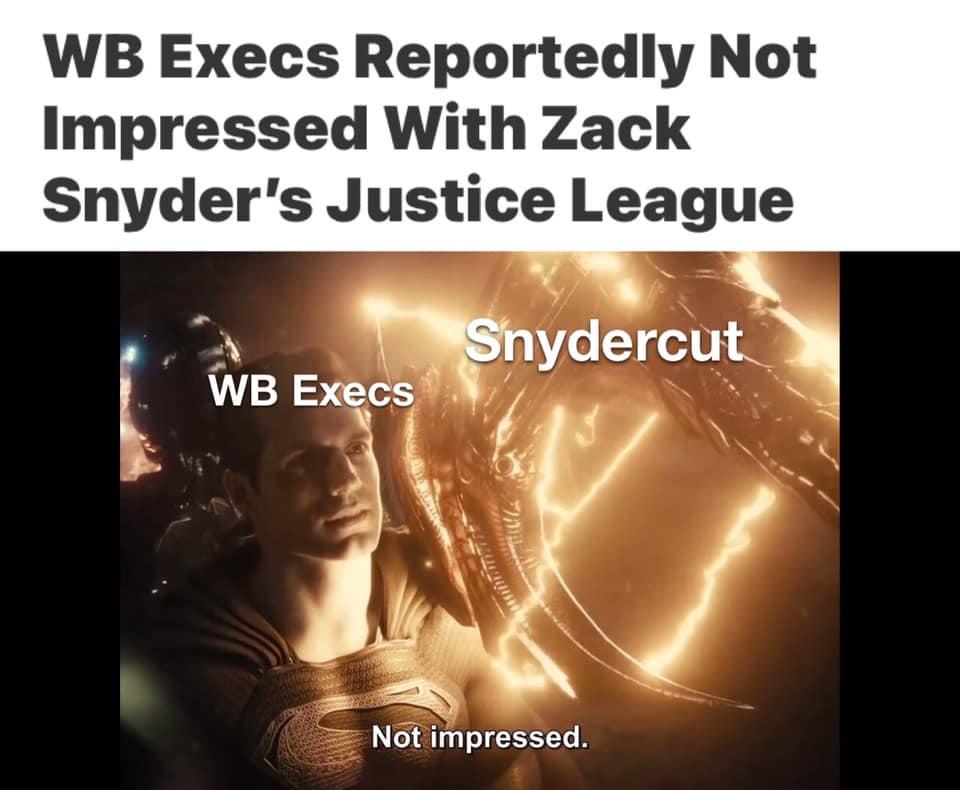 WB Execs Report not impressed with zack snyder's justice league ...