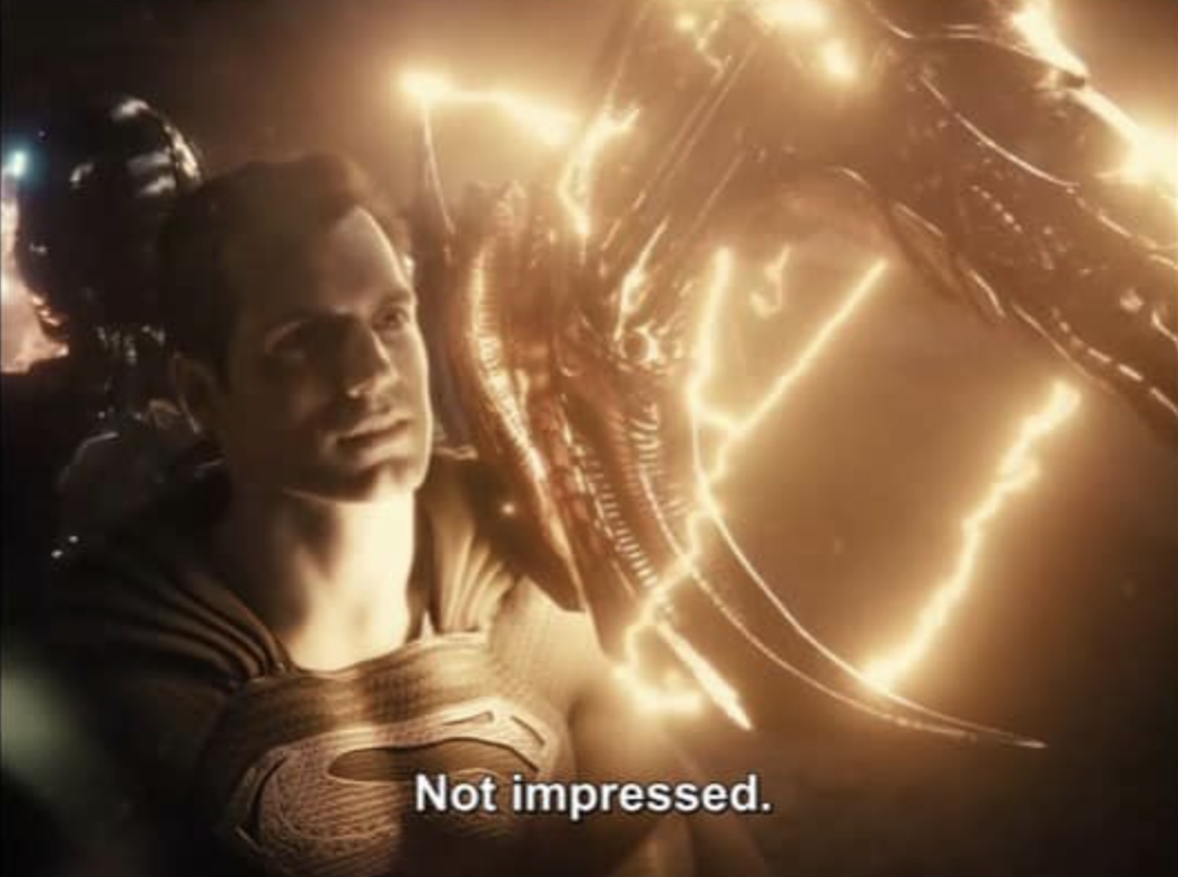 template | Superman "Not Impressed" | Know Your Meme