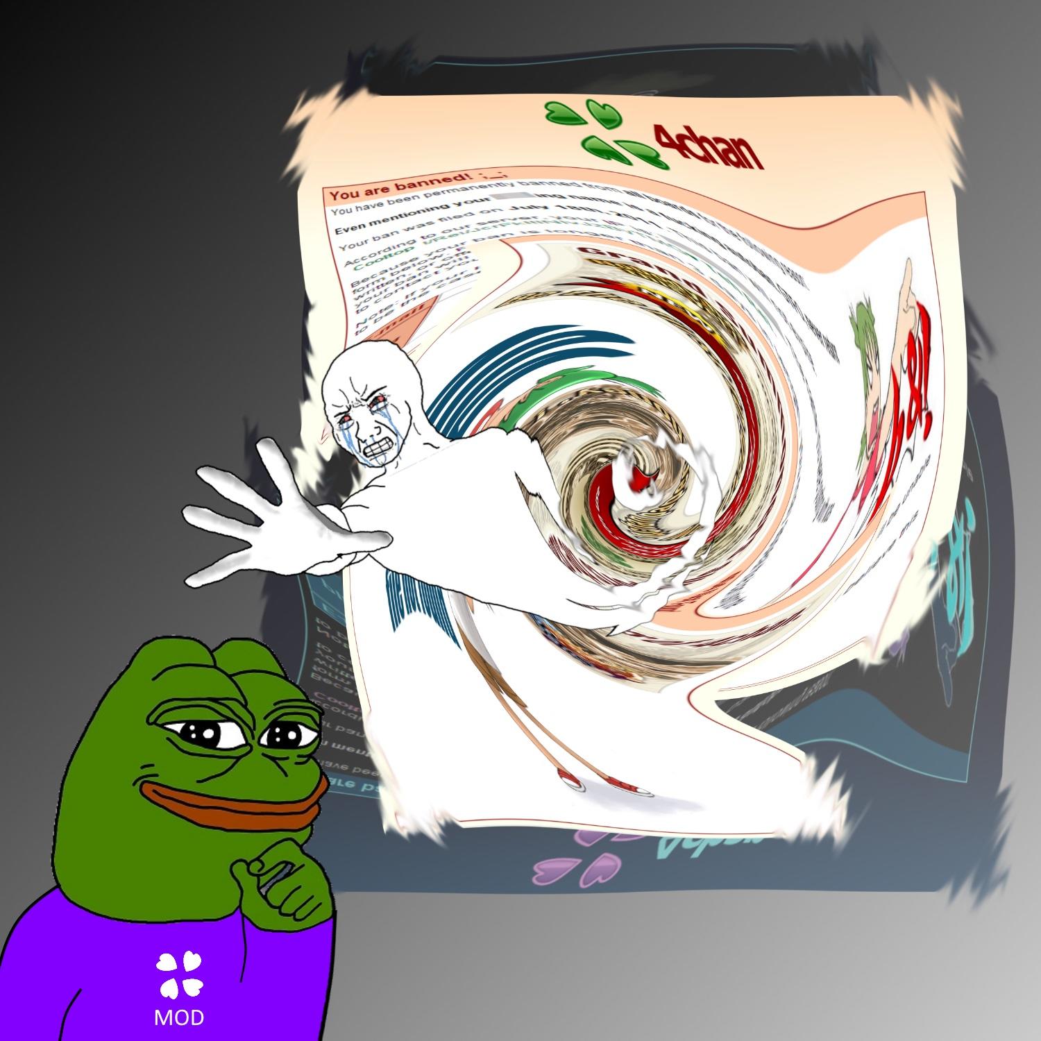 Mod pepe permabans wojak | Smug Frog | Know Your Meme
