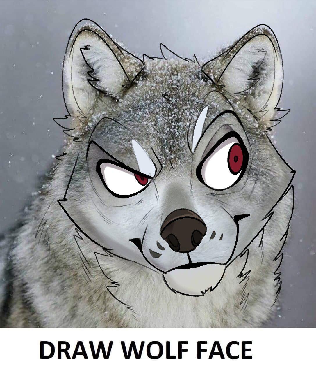 Sunday wolf meme thingy yeh yeh boah 🐺 by lenn_draws | Draw Wolf Face ...