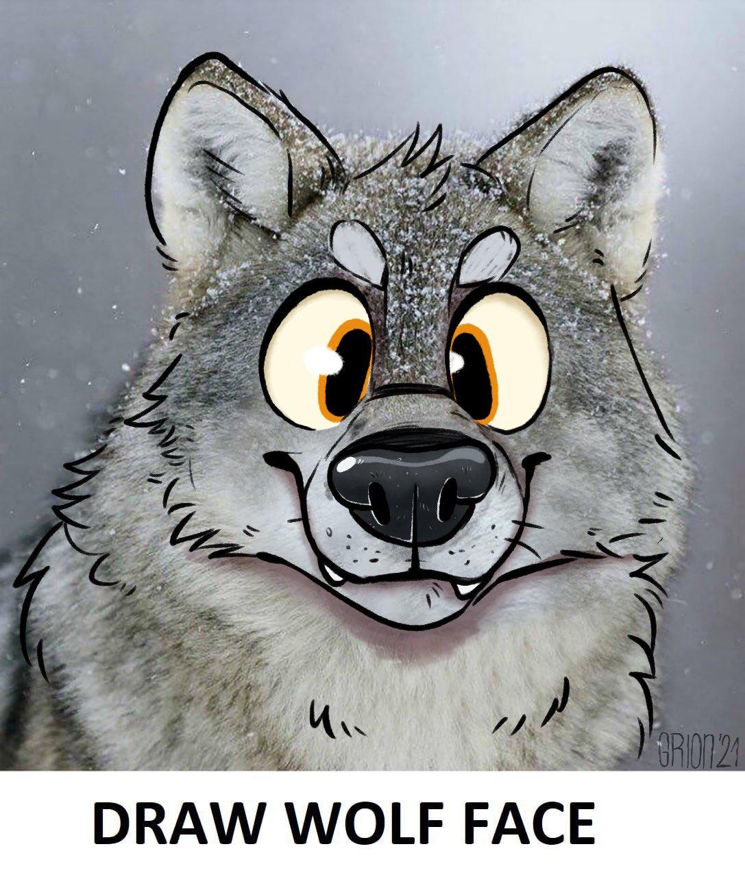 Awooooo by Grion_FursuitUP | Draw Wolf Face | Know Your Meme