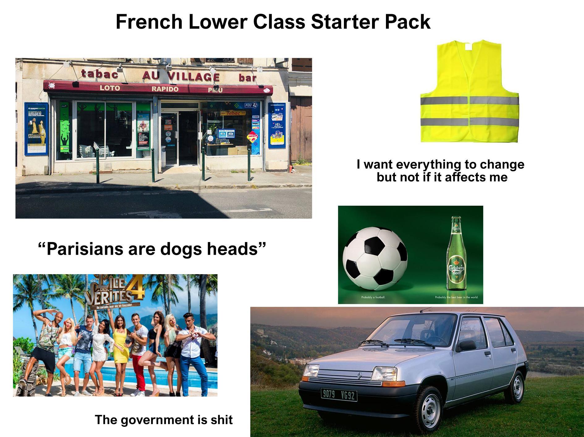 French Lower Class Starter Pack | /r/starterpacks | Starter Packs ...
